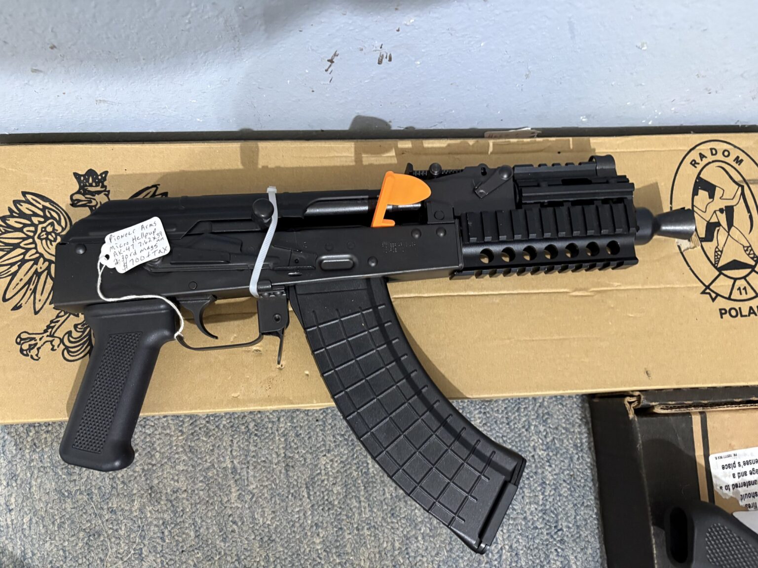 New, Never Fired, Pioneer Arms(made in Poland) Micro Hellpup AK-47, 7 ...