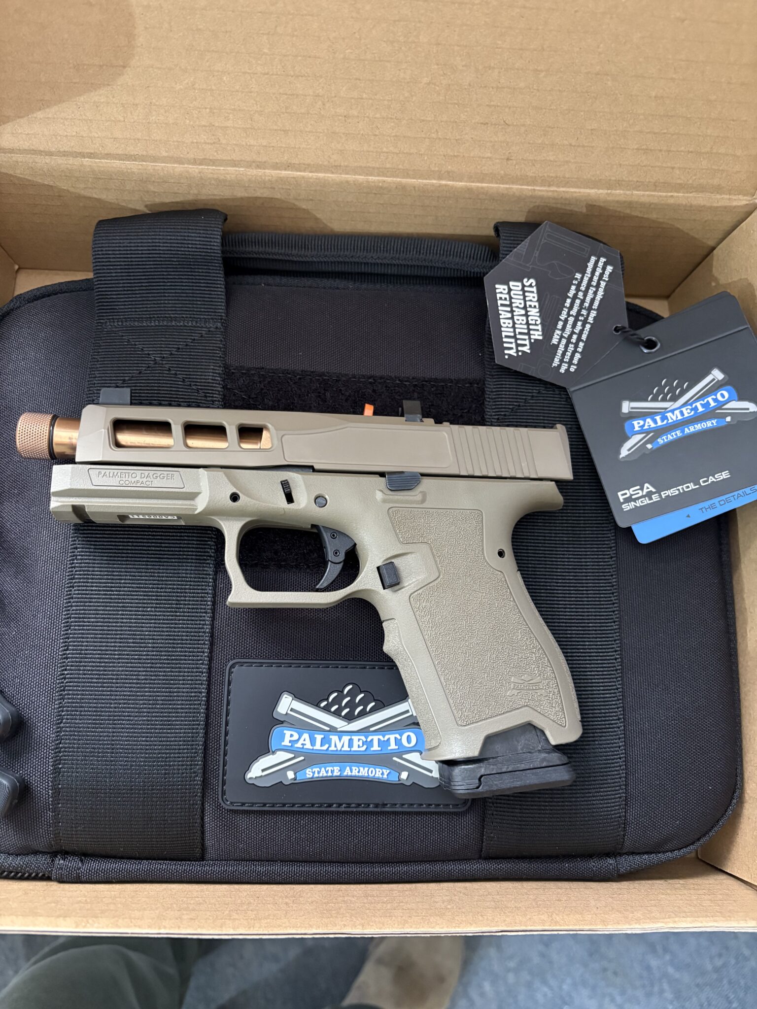 New, Never Fired, Palmetto State Armory Dagger, .9mm with threaded ...